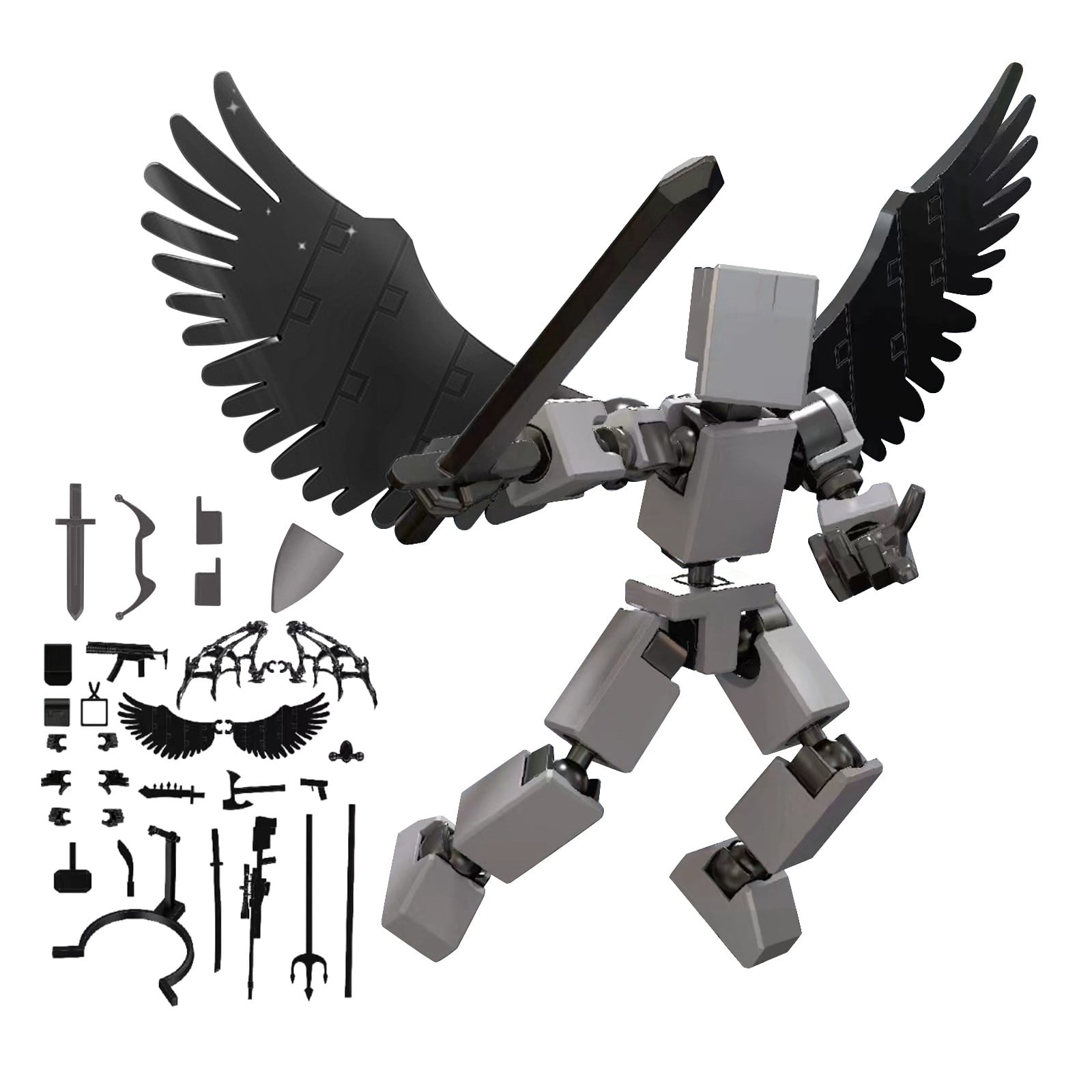 1 Pc Multi-Jointed Movable Stick Bots Articulated Robot Dummy, Titan 13 ...