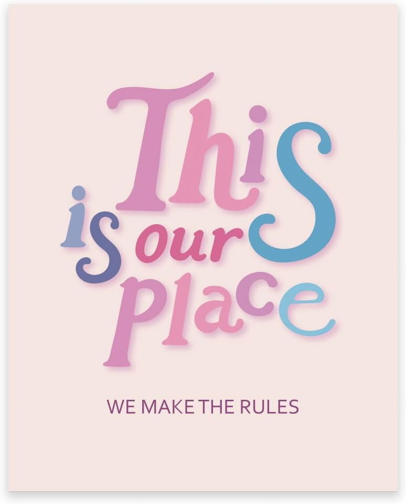 1 Pc Music Lyrics Poster Taylor Room Decor Aesthetic This Is Our Place ...