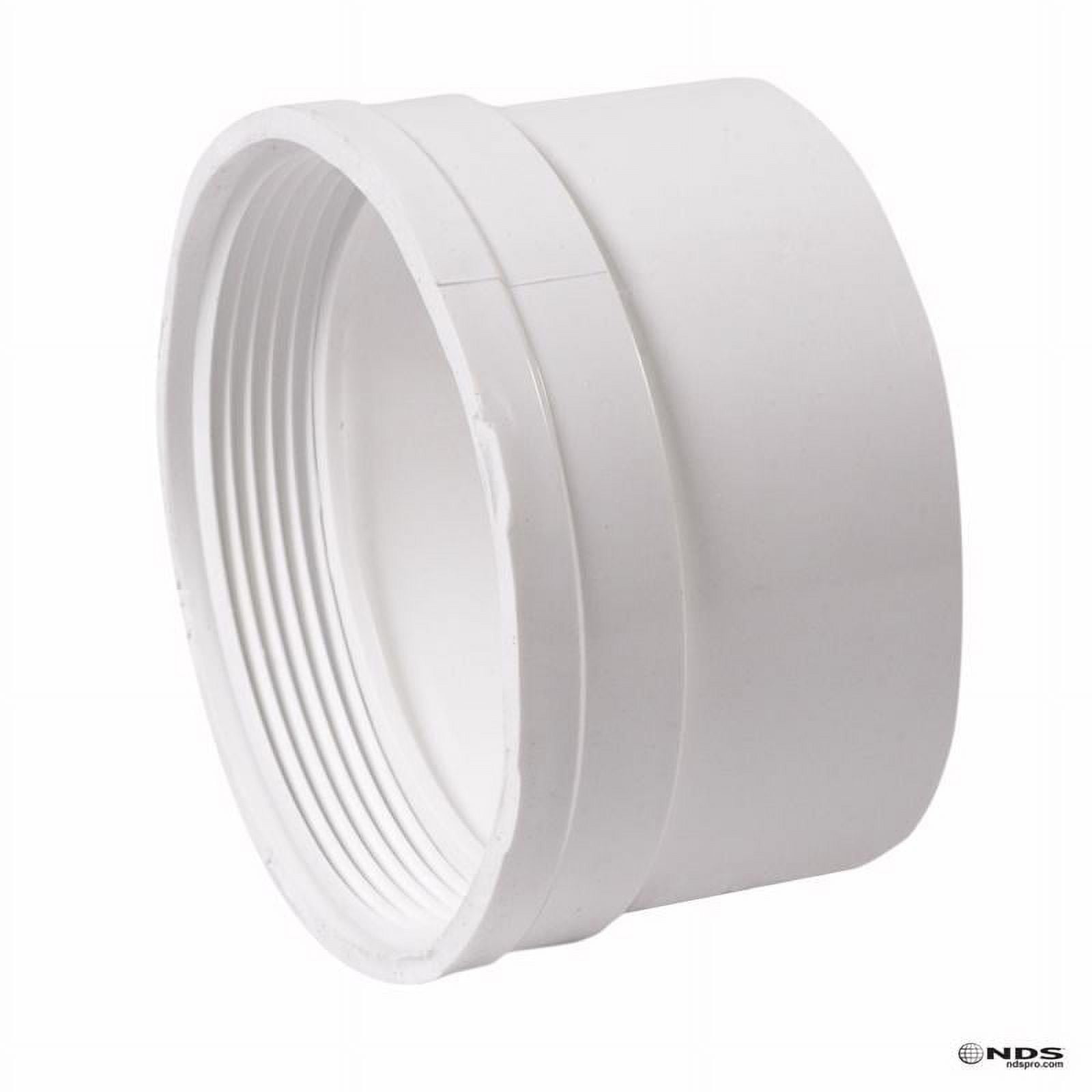 1 Pc, Nds Schedule 35 4 In. Hub Each X 4 In. D Fpt Pvc Pipe Adapter 1 ...