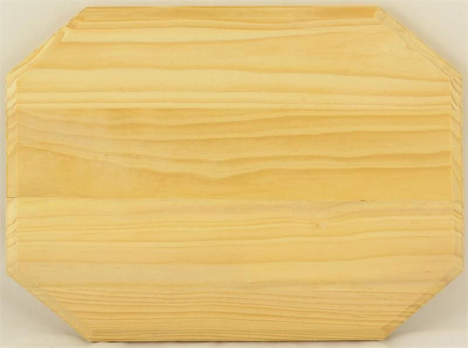 1 Pc, Octagon Pine Wood Plaque 9 " X 12 " To Finish To Match Decor ...