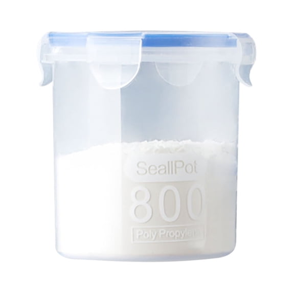 1 Pc Overnight Oats Container with Lid, 800ml Plastic Portable Food ...