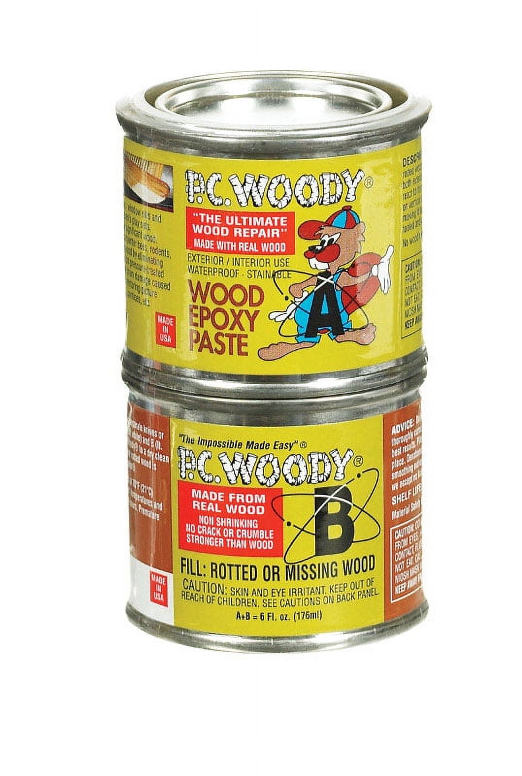 1 Pc, Pc-Woody Tan Two Part Wood Epoxy Paste 6 Oz - Walmart.com