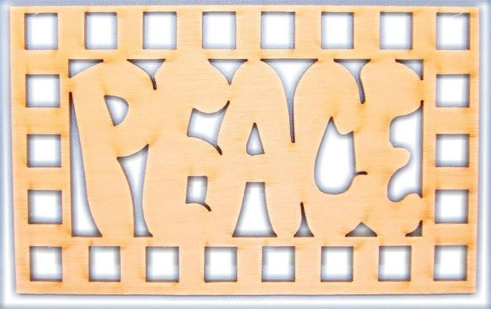 1 Pc, Peace Word Sign 4 " X 2.5 " - Walmart.com