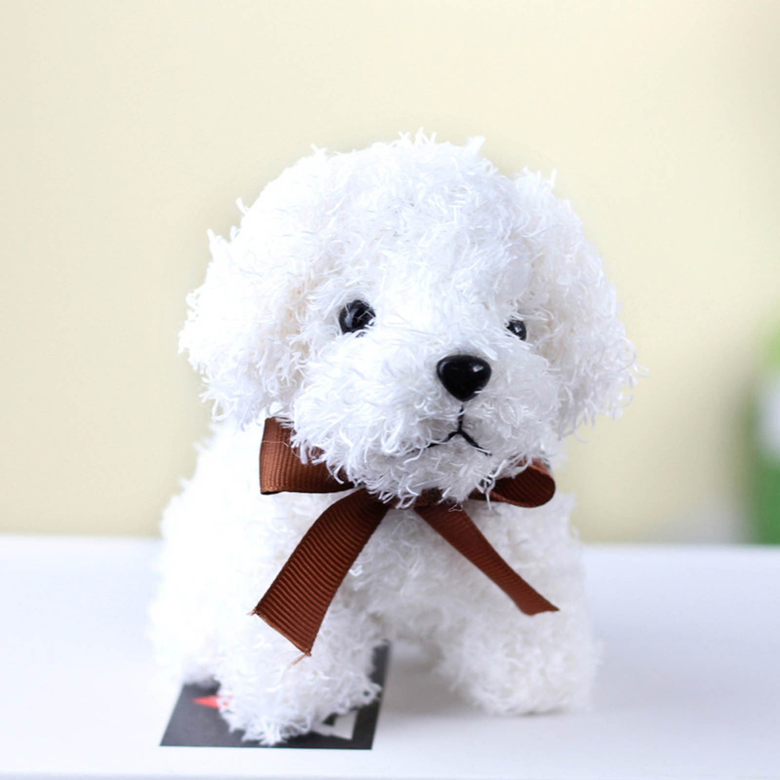 1 Pc Plush Poodle Toy Keychain — 4.7in, Simulation Stuffed Animal Dog ...
