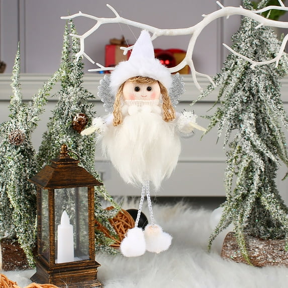 1 Pc Plush Tree Ornament — Festive Long Leg Doll Hanging Decoration ...
