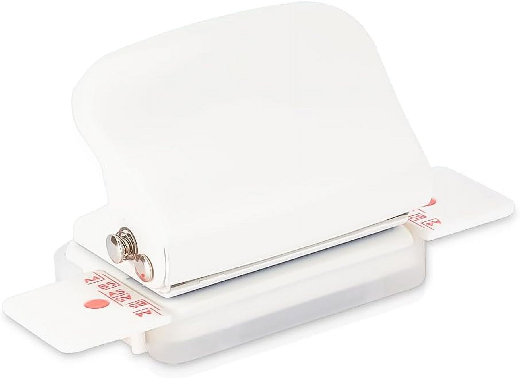 1 Pc Portable 6 Holes Puncher, White Mini Multipurpose Binding Machine ...