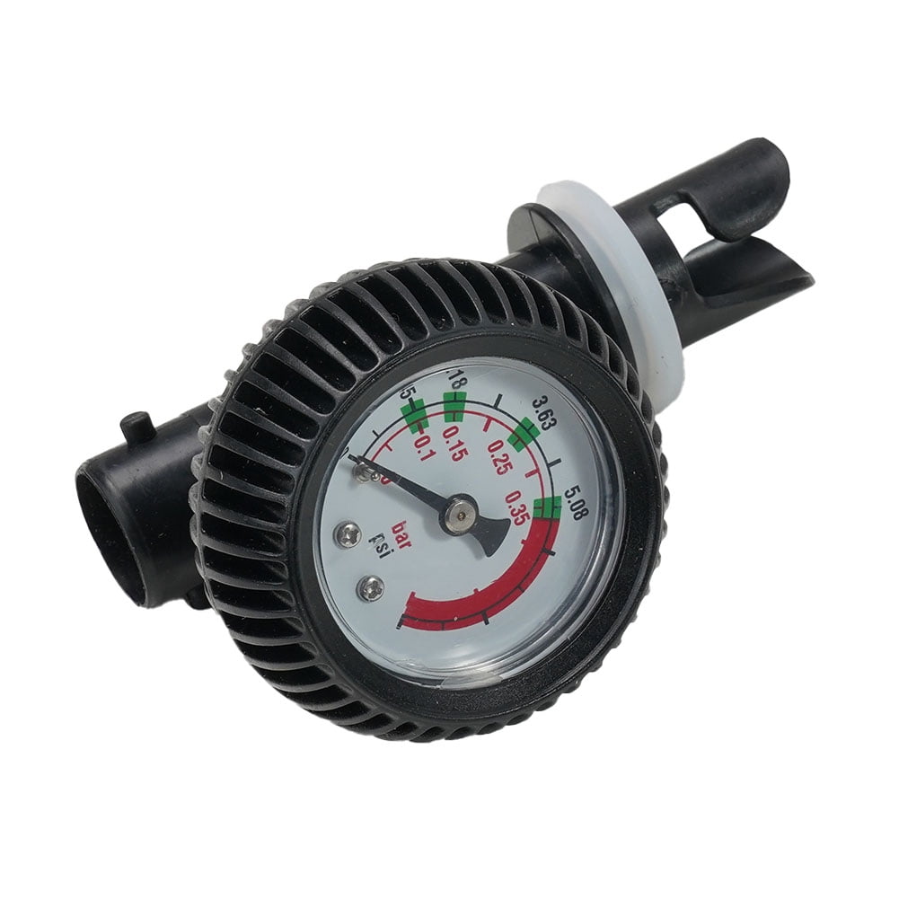 1 Pc Psi Barometer Pressure Gauge Thermometer Air Valve For Inflatable ...
