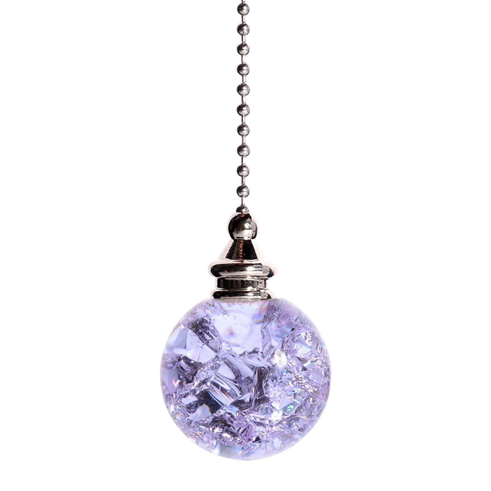 1 Pc Pull Chain Crystal Glass Ice Cracked Ball Pull Chain for Ceiling ...