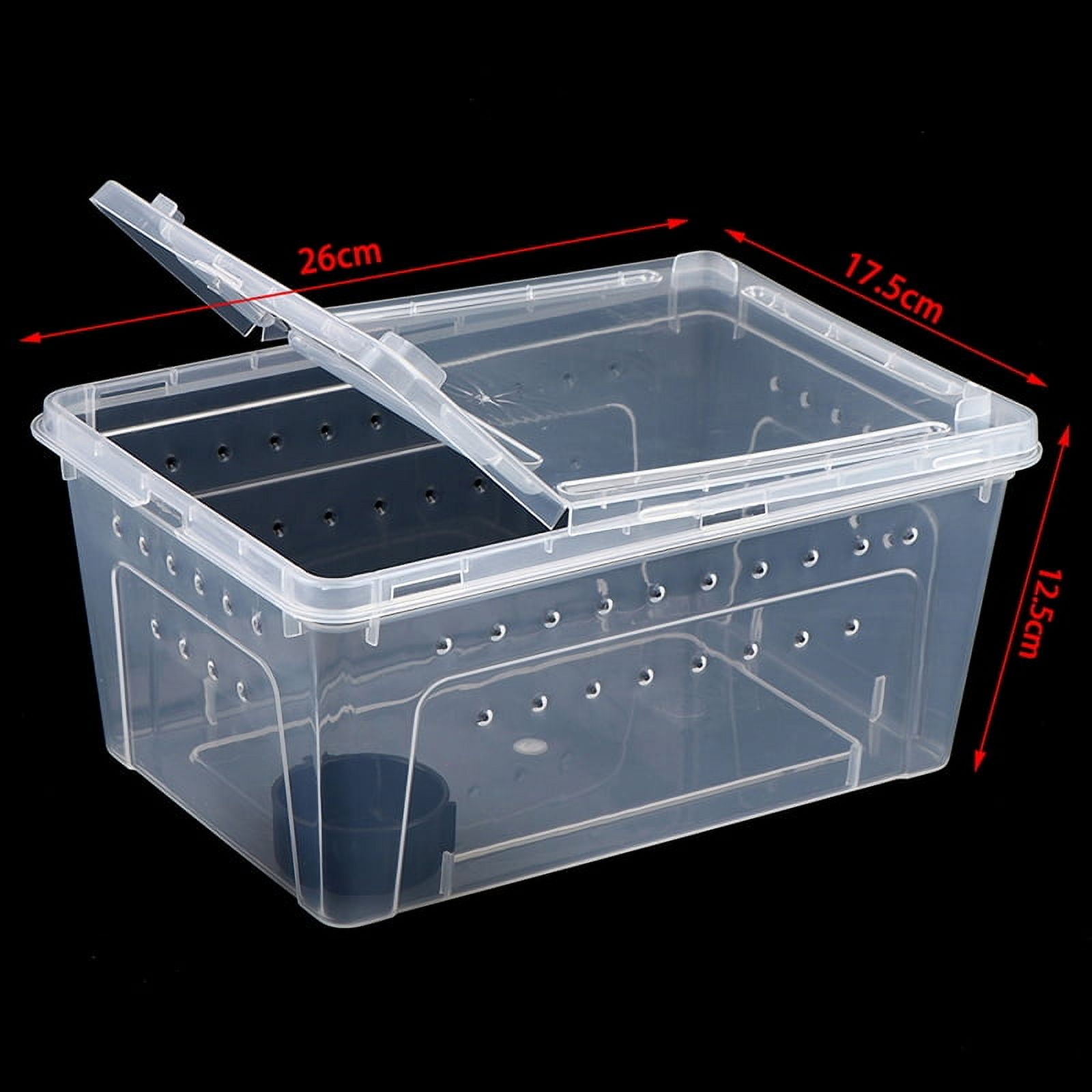 1 Pc Reptile Tank Insect Spiders Tortoise Lizard Acrylic Transparent ...