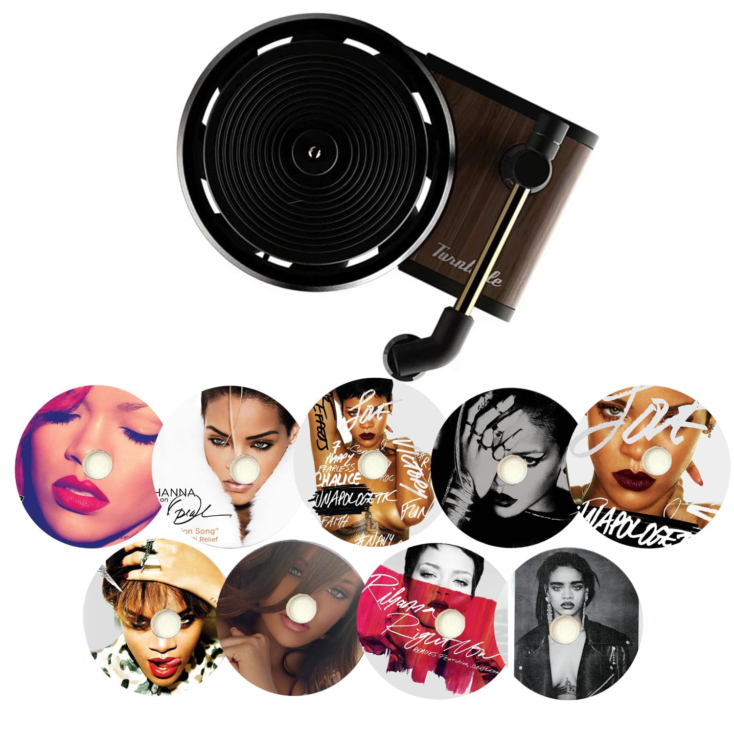 1 Pc Retro Style Record Player Air Freshener Diffuser Vent Clips for ...