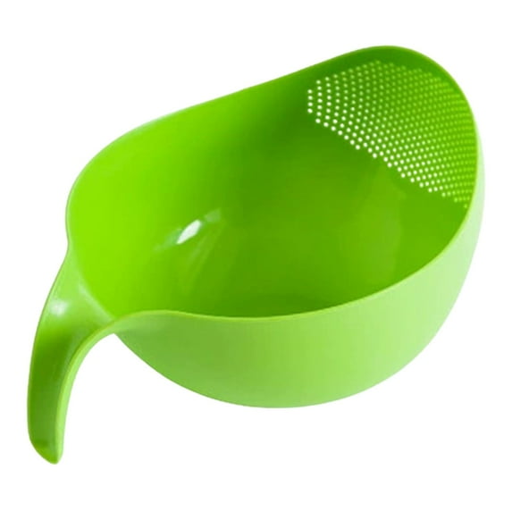 1 Pc Rice Strainer with Handle - Lightweight Rice Washer Strainer Bowl ...