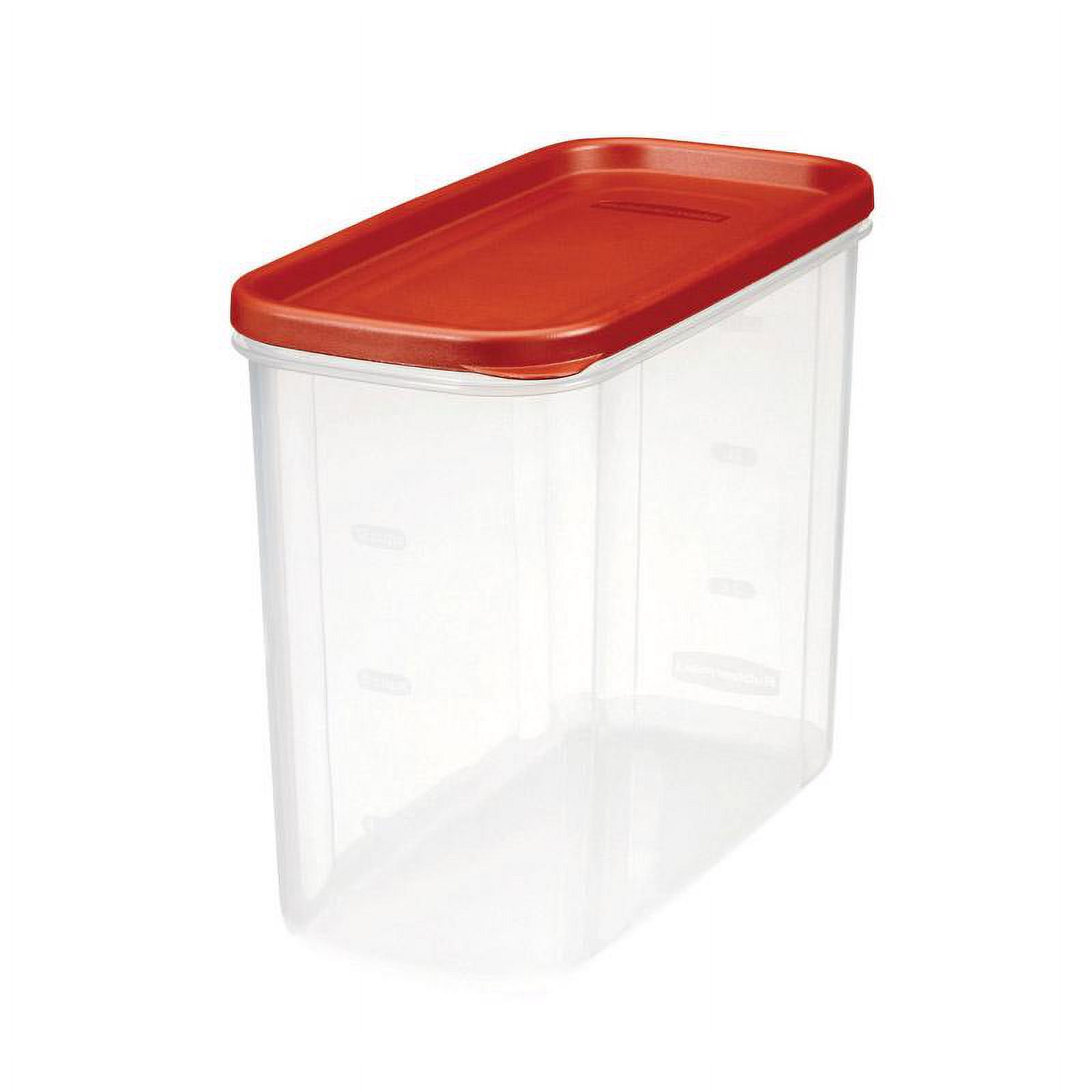1 Pc, Rubbermaid 16 Cups Clear/Red Food Storage Container 1 Pk ...