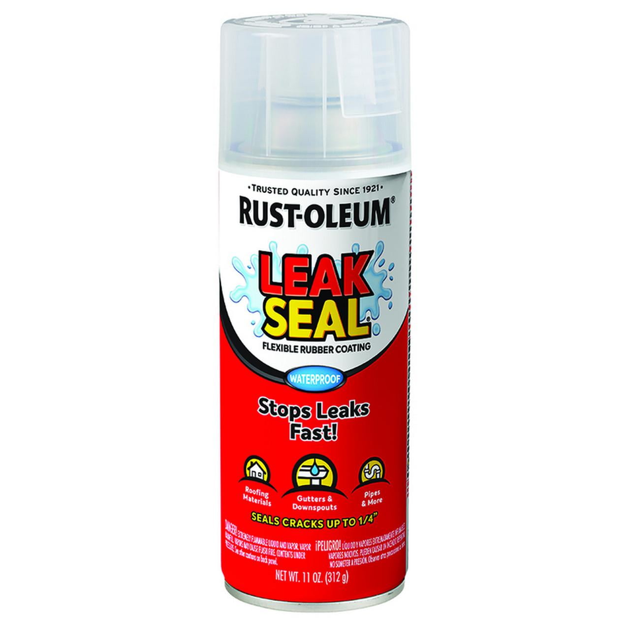 1 Pc, Rust-Oleum Clear Leakseal Flexible Rubber Sealant 11 Oz - Walmart.com