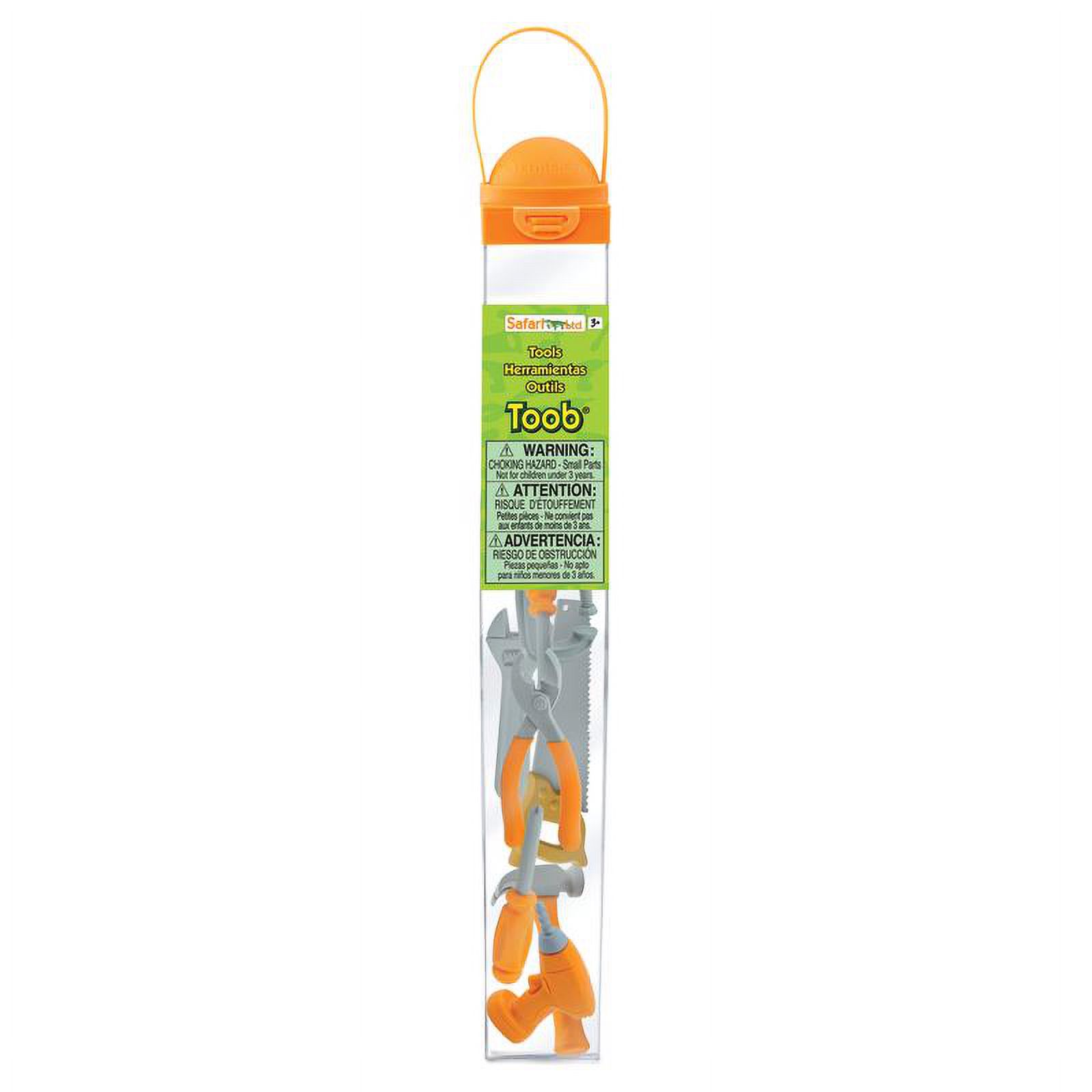 1 Pc, Safari Ltd Toob Tools Toy Plastic Gray/Orange 8 Pc - Walmart.com
