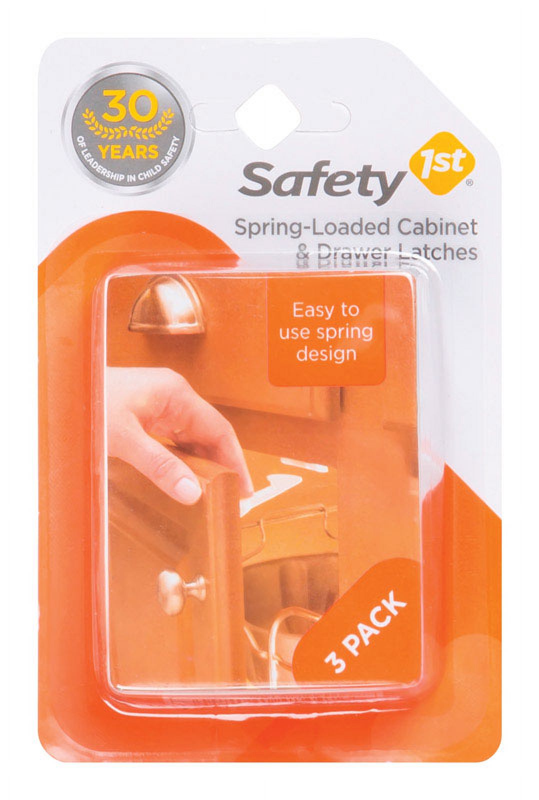 1 Pc, Safety 1St White Plastic Spring Latches 3 Pk - Walmart.com