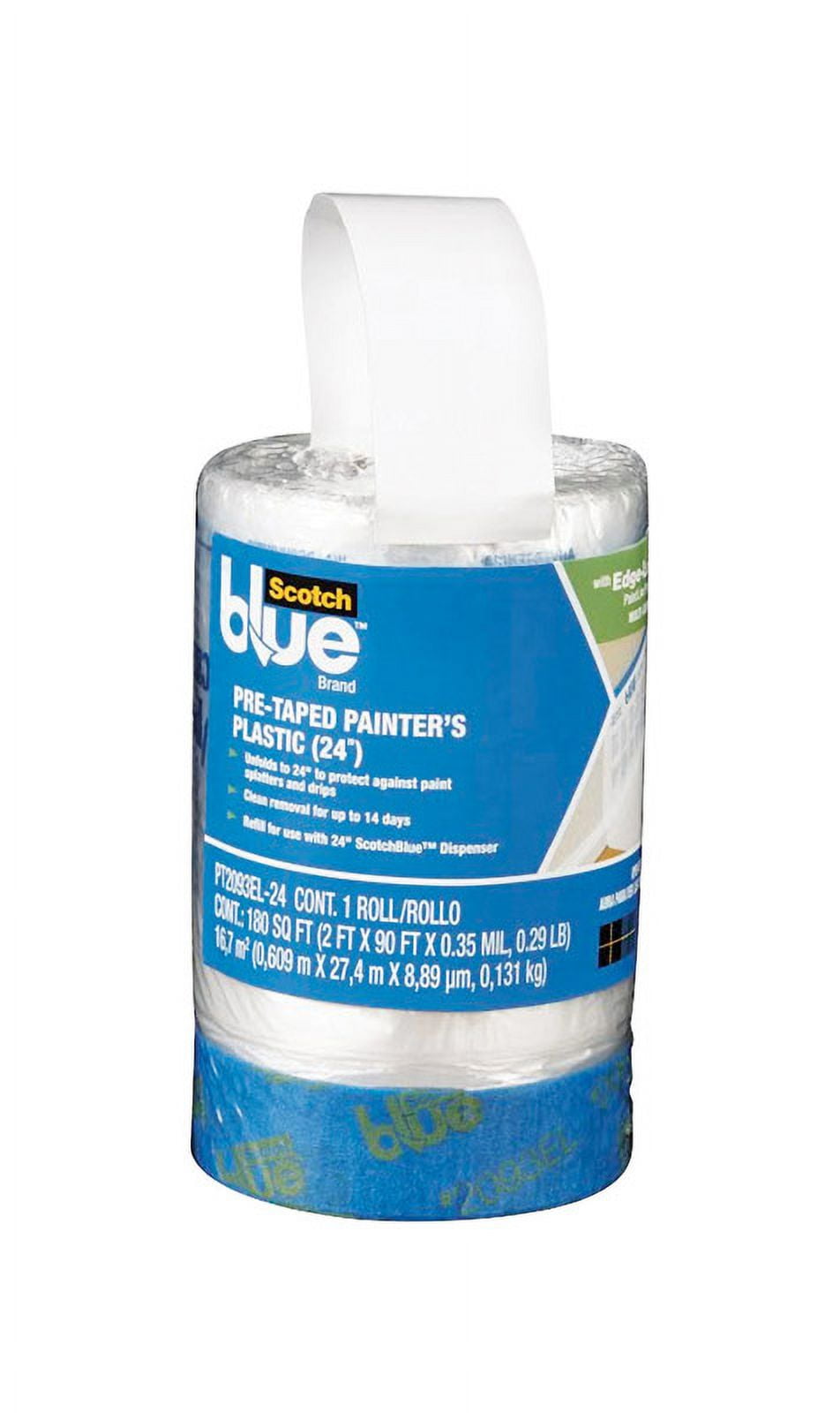 1 Pc, Scotchblue 30 Ft. W X 24 In. L X 0.35 Mil Pre-Taped Painter'S ...