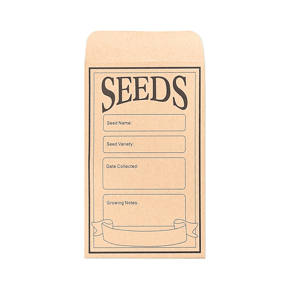 1 Pc Seed Envelopes, Resealable Brown Paper Seeds Saving Envelopes ...