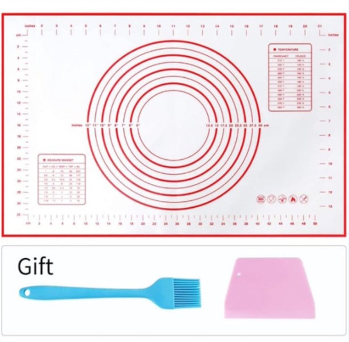 1 Pc Silicone Baking Mat,Large Size Pastry Mat,Baking Mats for Rolling ...