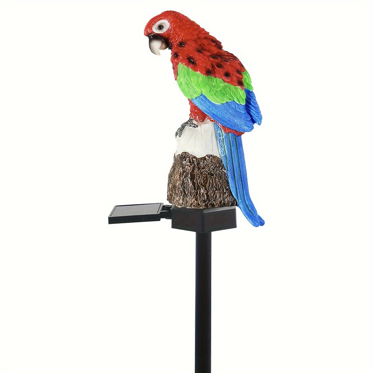1 Pc Solar Sculpture Resin Owl Ground Plug Light Led Garden Lawn ...