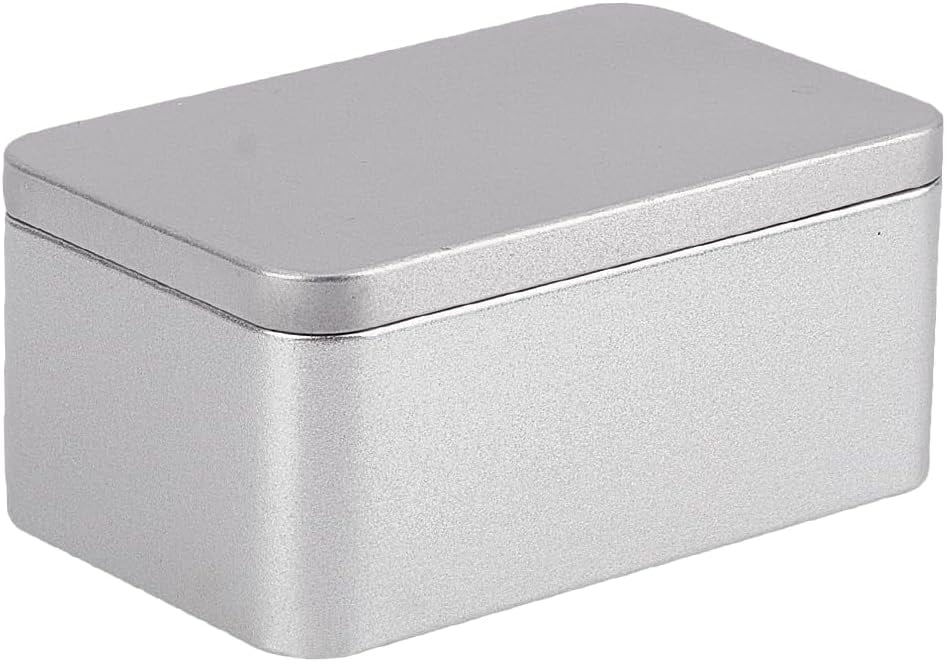 1 Pc Square Cookie Tin Box 12.7x7.6x5.8cm/5x2.99x2.28 Inch Iron Tea Tin ...