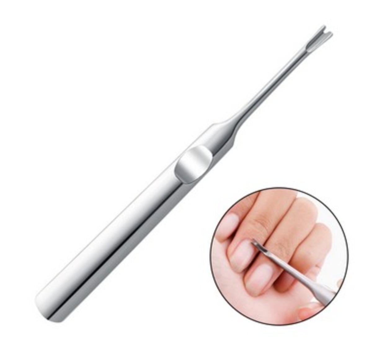 1Pc Stainless Steel Cuticle Pusher,Dead Skin Hangnails Nails Remover ...