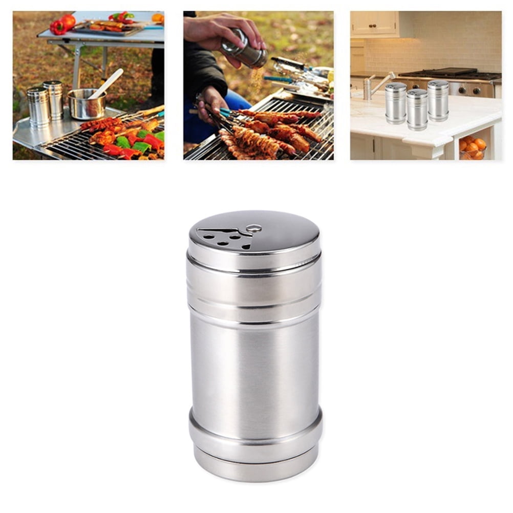 Vosarea Stainless Steel Seasoning Container Silver Safety 1 Pc 1.6x3 ...