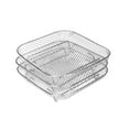 1 Pc Stainless Steel Square Air Fryer Rack, Stackable Stainless Steel ...