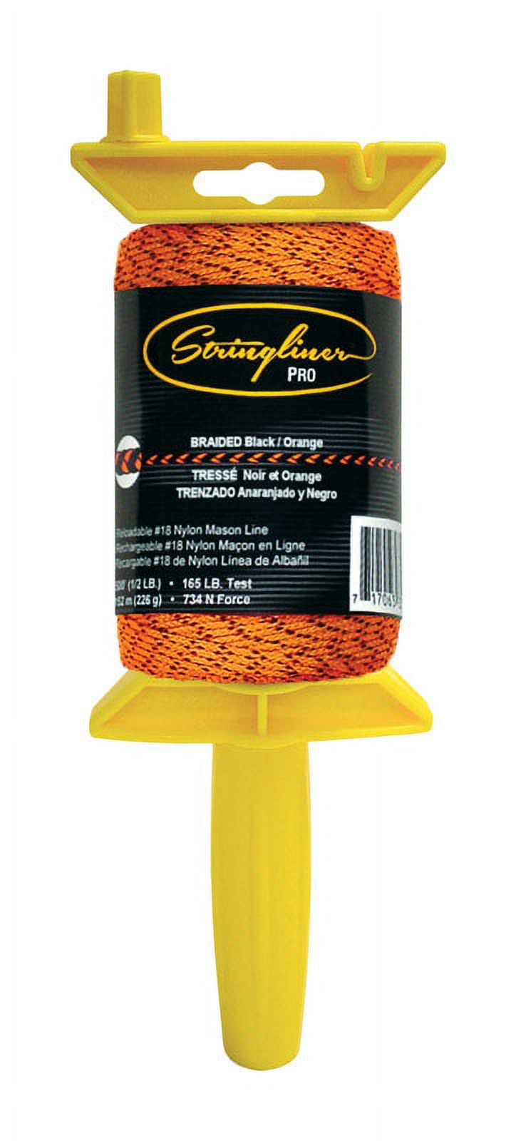 1 Pc, Stringliner Braided Mason Line And Reel 500 Ft. Orange - Walmart.com