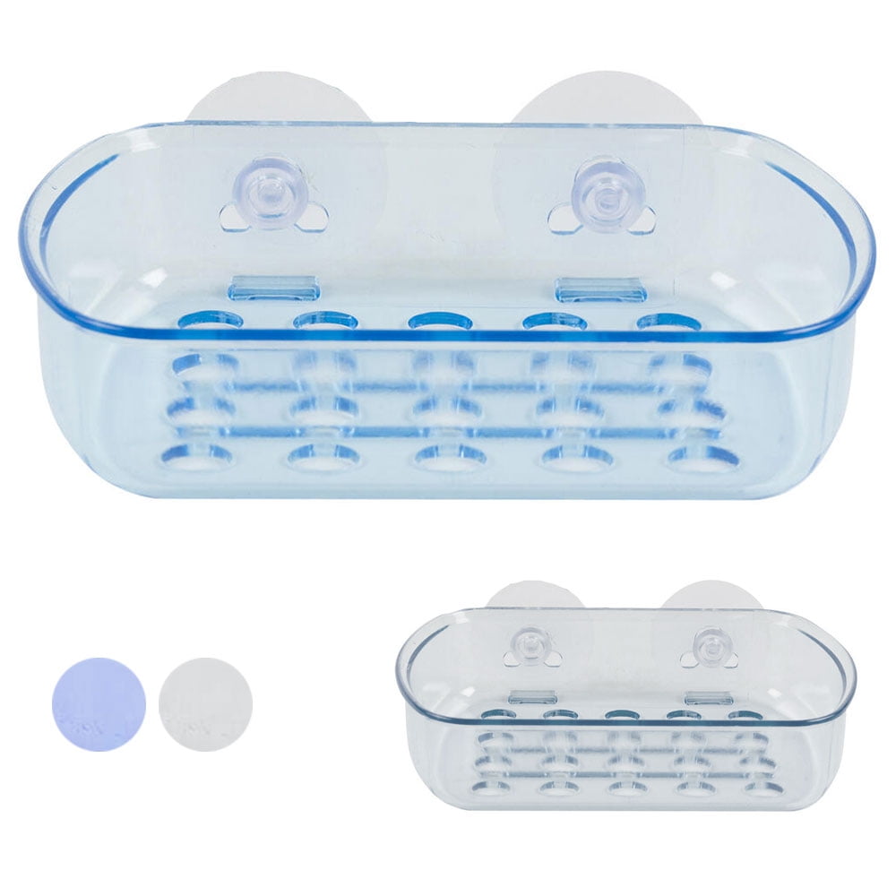 1 Pc Suction Cup Soap Dish Draining Holder Bar Saver Tray Bathroom ...