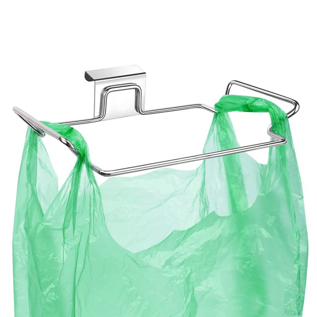 1 Pc Super Garbage Storage Bags Rack, Happon Hanging Stainless Steel ...