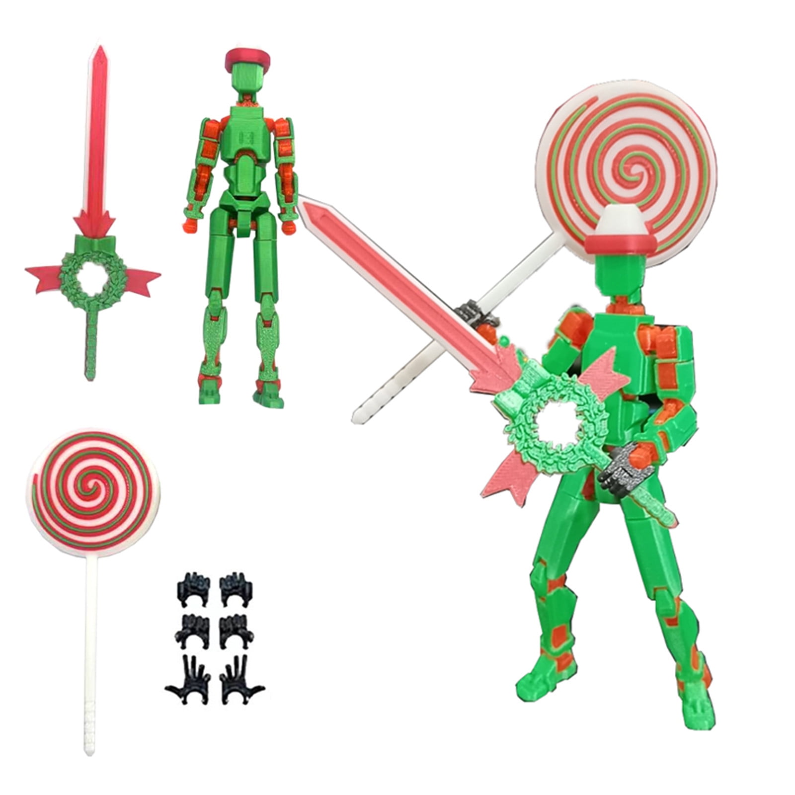 1 Pc T13 Action Figure Robot,Stikbot Toys with Weapon Accessories ...
