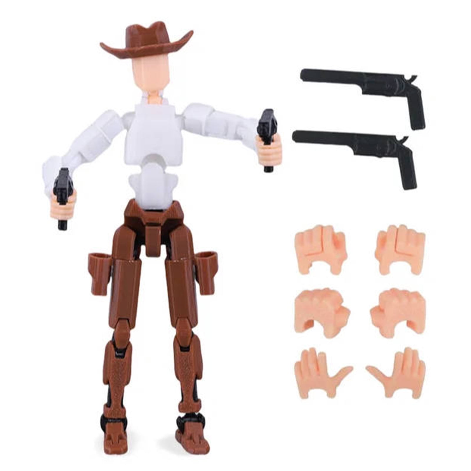1 Pc T13 Action Figure Robot,Stikbot Toys with Weapon Accessories ...