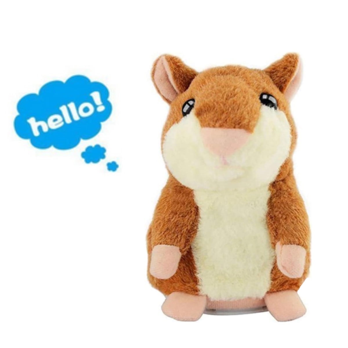 1 Pc Talking Hamster Toy,Brown Hamster Toy-Repeats What You Say ...