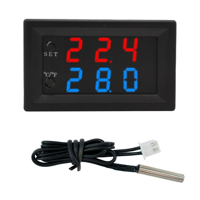 1 Pc Temperature Controller, 12V Dc All Purpose Digital Thermostat With ...