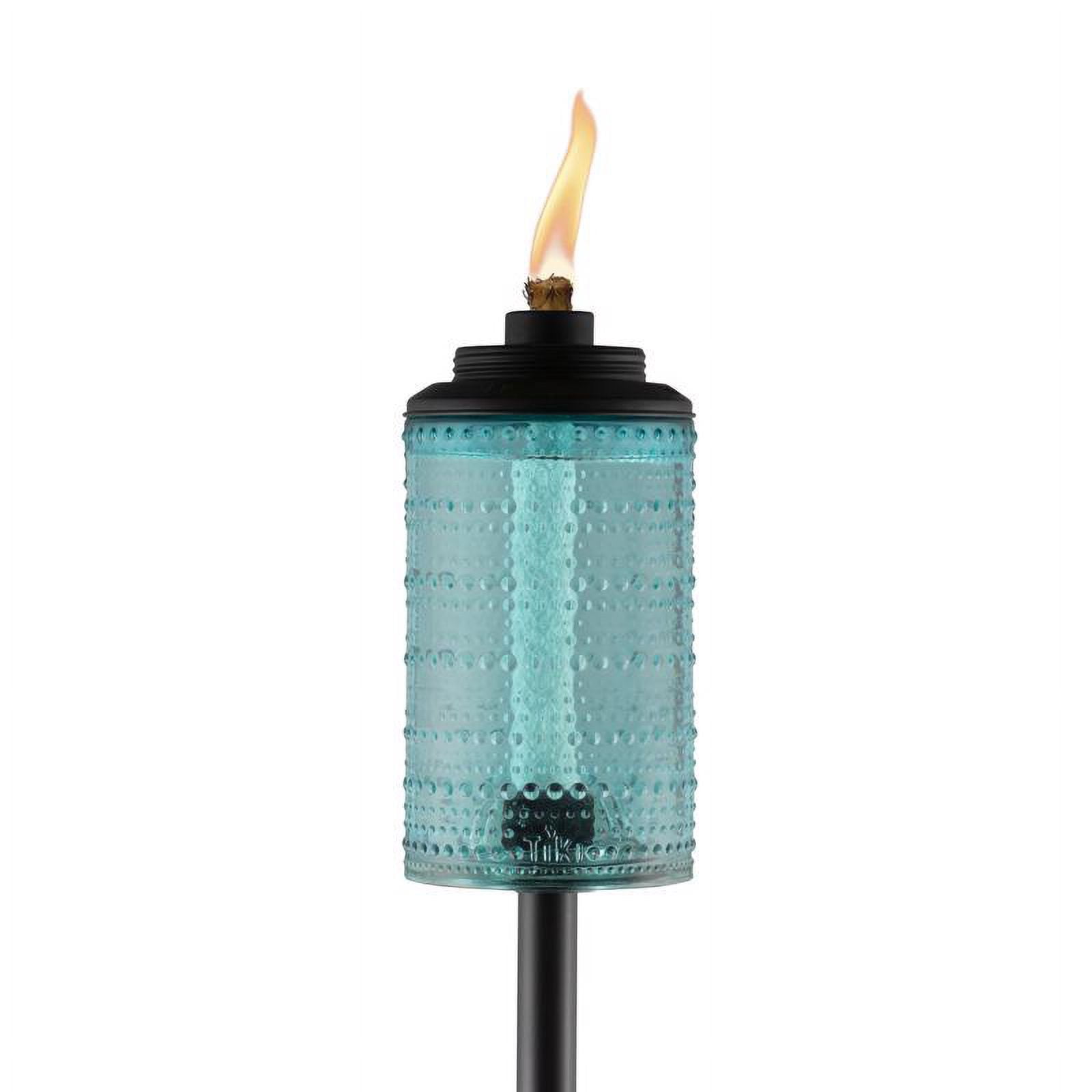 1 Pc, Tiki Blue Glass 68 In. Carnival Garden Torch 1 Pc - Walmart.com