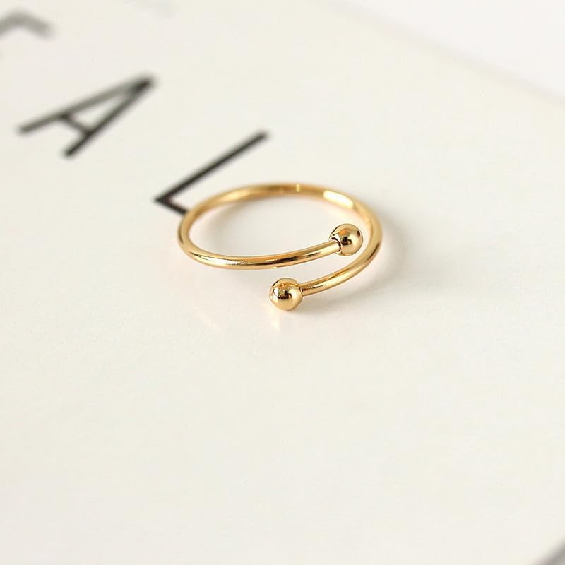 1 Pc Tiny Balls Ring Dainty Tiny Balls Knuckle Stacking Rings Promise ...