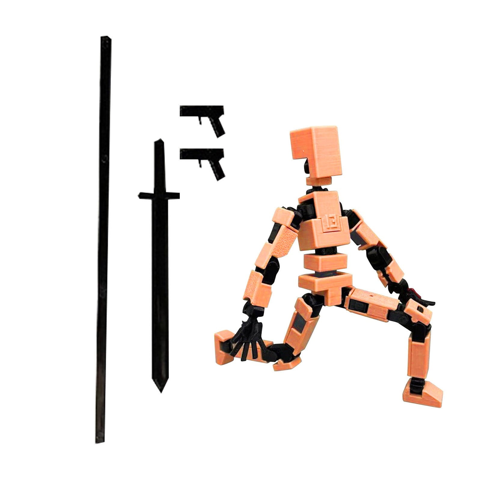 1 Pc Titan 13 Action Figure,Stikbot Toys with Weapon Accessories, T13 ...