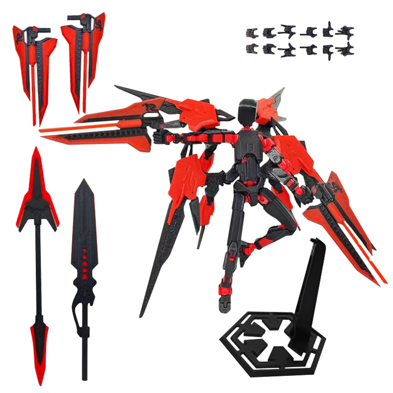 1 Pc Titan 13 Action Figure,Stikbot Toys with Weapon Accessories, T13 ...