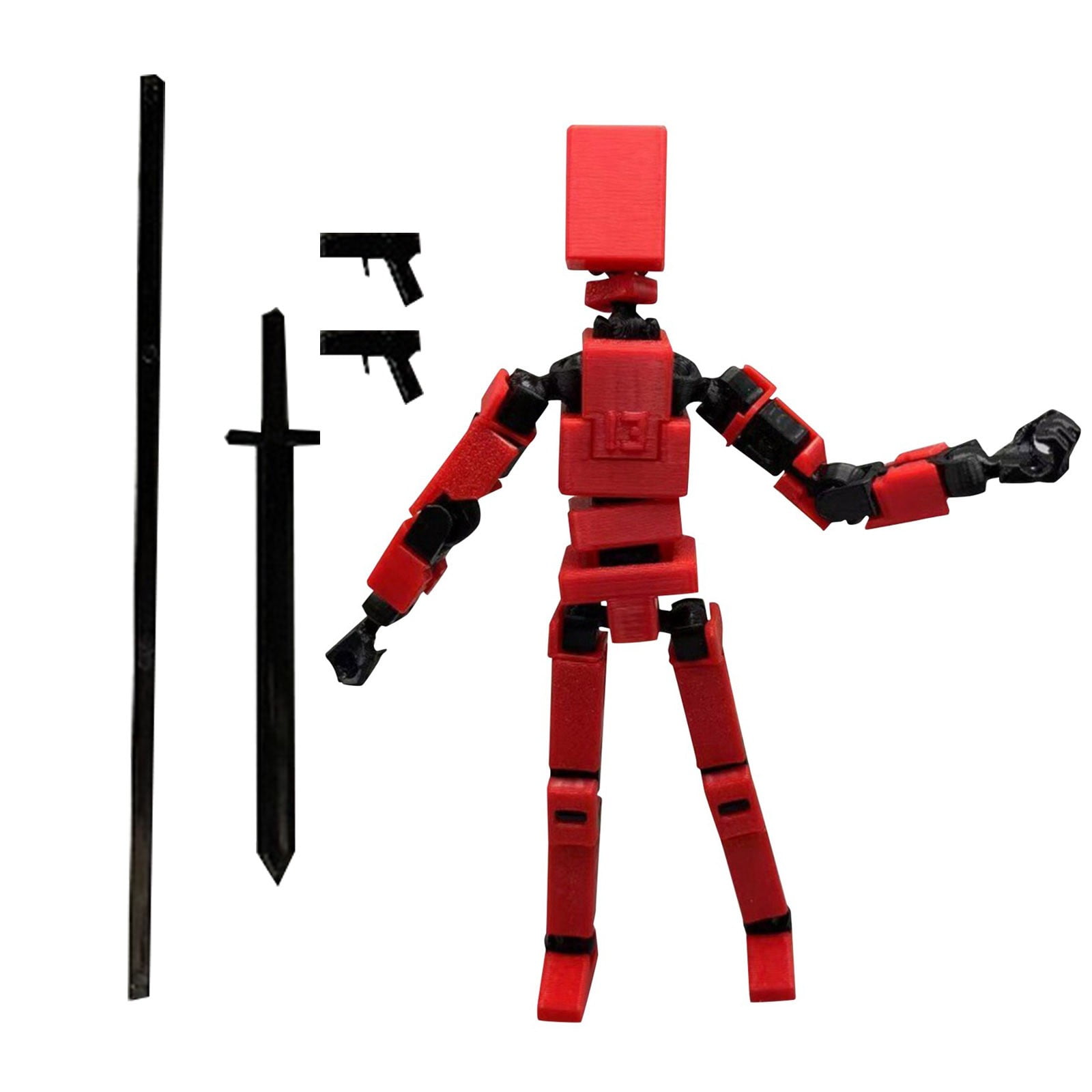 1 Pc Titan 13 Action Figure,Stikbot Toys with Weapon Accessories, T13 ...