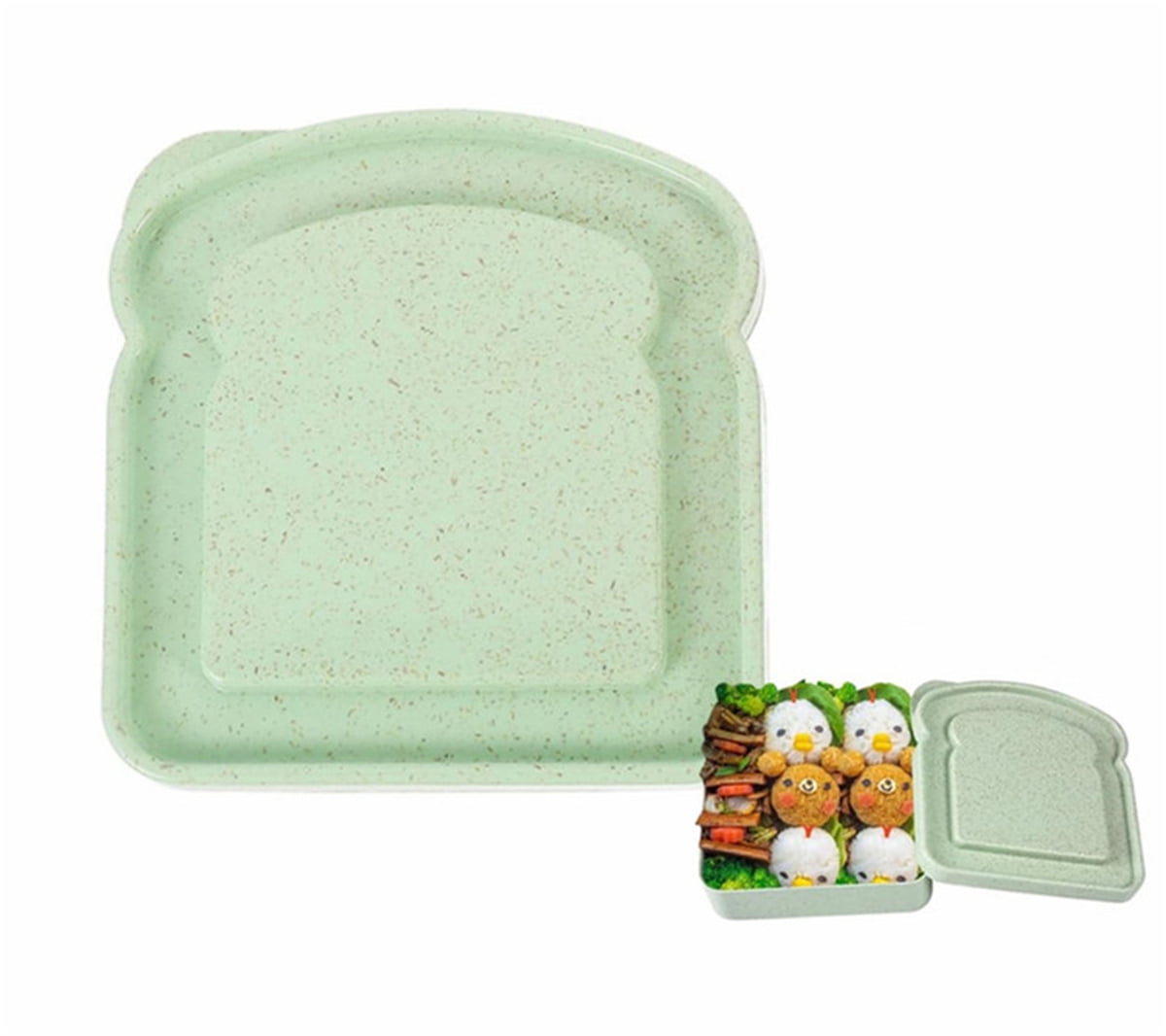 1 Pc Toast Fresh-Keeping Box,Plastic Toast Shape Sandwich Container ...