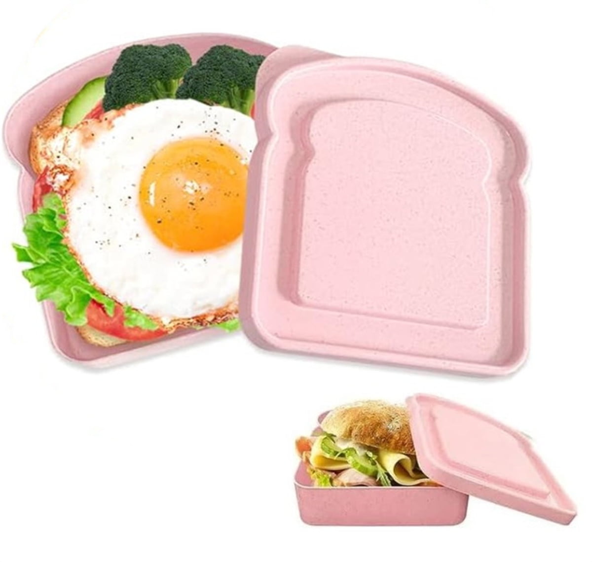 1 Pc Toast Shape Sandwich Box,Sandwich Containers for Picnic,Sandwich ...