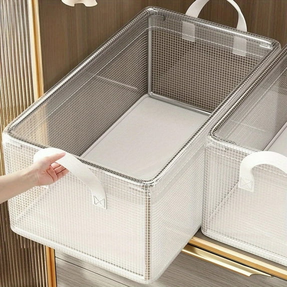1 Pc Transparent PVC Solid Steel Frame Storage Box,waterproof,underwear ...