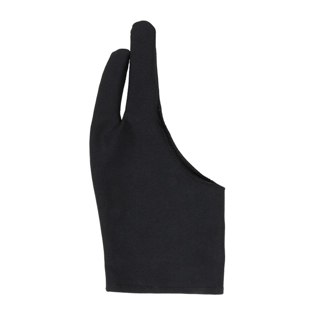 1 Pc Two-Finger Anti-Dirty Glove Black Artist Glove for Graphics Drawing Pen Display - Walmart.com