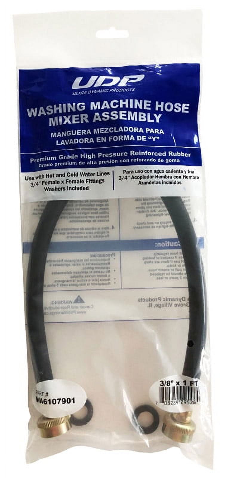 1 Pc, Ultra Dynamic Products 3/8 In. Hose Thread X 3/4 In. D Fht 12 In ...