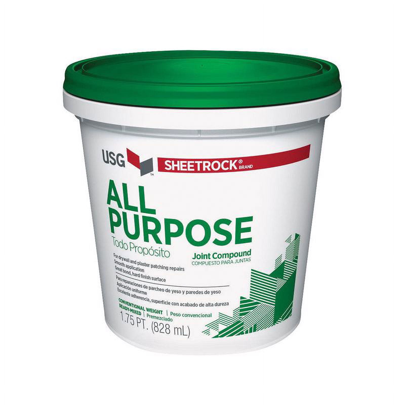 1 Pc, Usg Sheetrock White All Purpose Joint Compound 1.75 Pt - Walmart.com