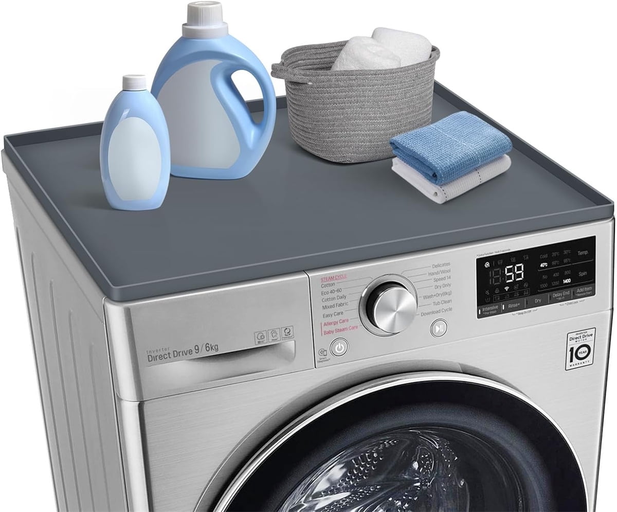 1 Pc Washer and Dryer Top Mat Cover,Non Slip Heavy Duty Waterproof Pad ...