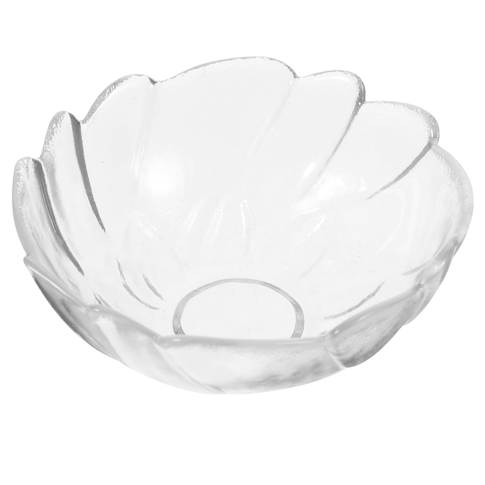 1 Pc Wave Stripe Glass Bowl Transparent Lead-free Candy Bowl Small Rice ...