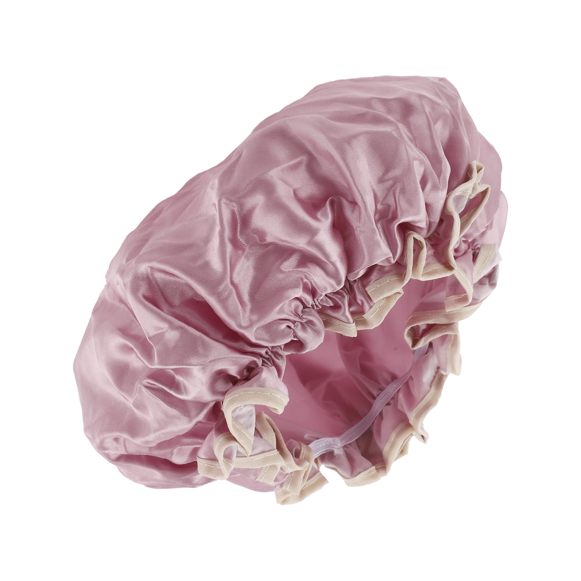 1 Pc Women Double Layer Shower Cap for Bathroom Vacation Travel Hotel ...