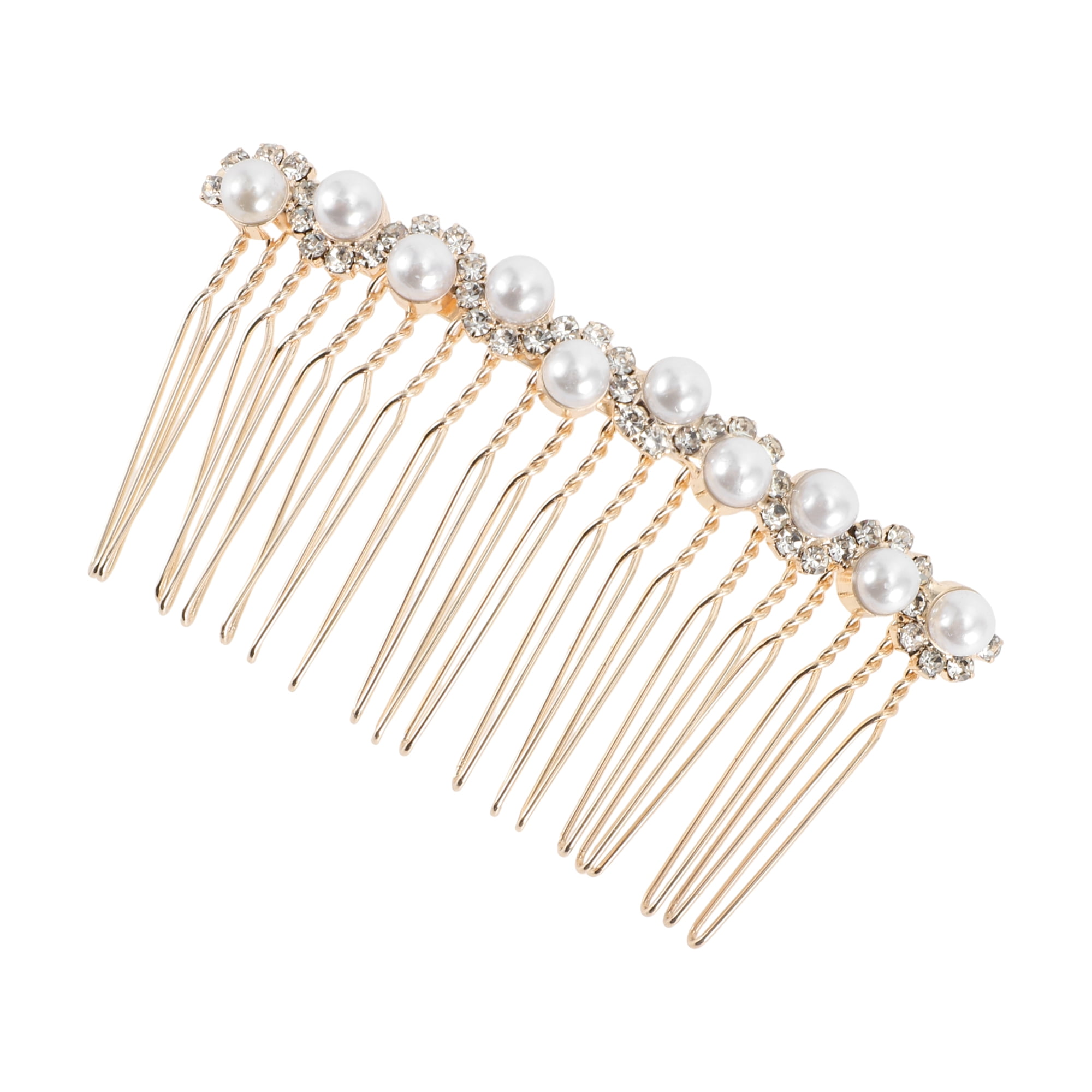 1 Pc Women Wave Shape Hair Comb Insertion Tool for Thick Wavy Hair Gold ...