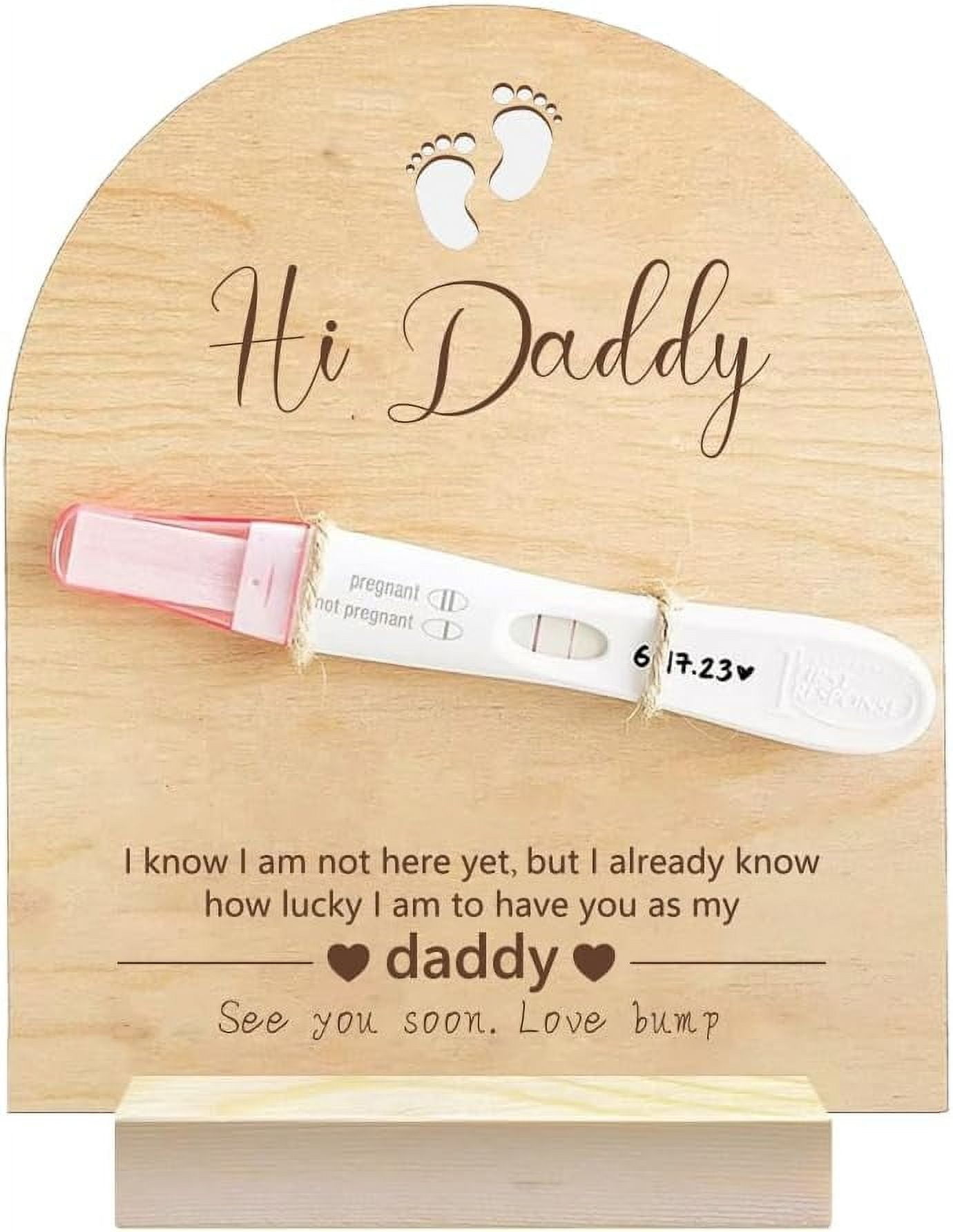 1 Pc Wood Pregnancy Announcement Sign Arch-shaped Wooden Pregnancy Test ...